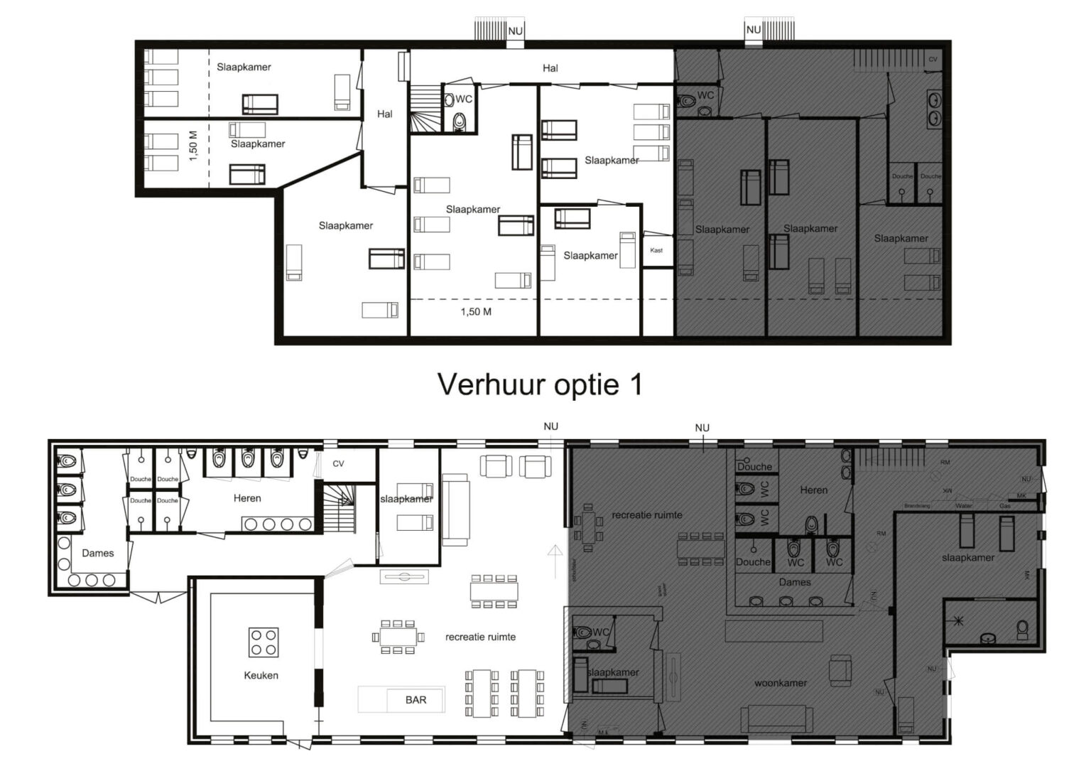 Plattegrond Groepsaccommodaties - Groepsaccommodatie en eetcafé in Drenthe